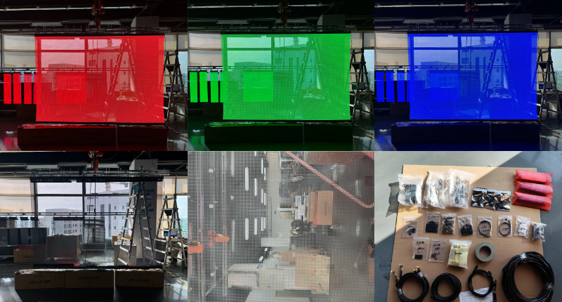 6m² P3.9-3.9 O-Raster Holographic Invisible Display Successfully ...